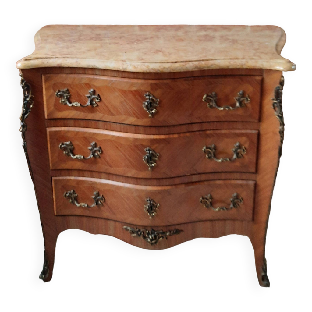 Commode style Louis XV en bois de rose | Selency