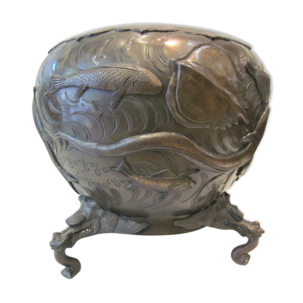 Cache-pot en bronze | Selency