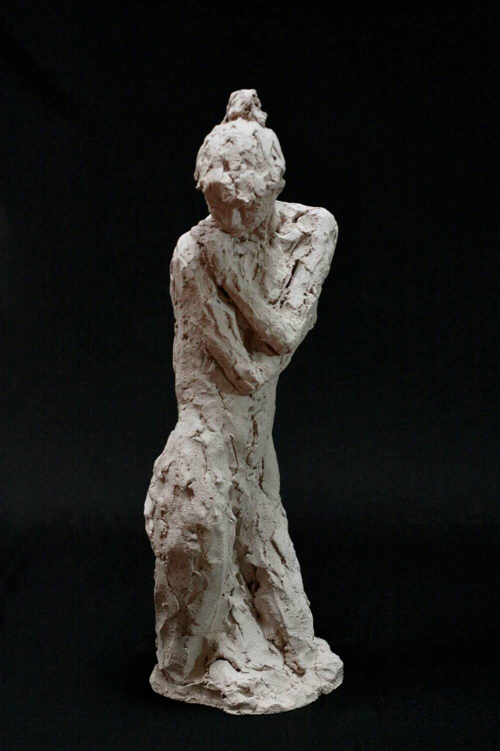 Iolande Ide (1931) - Sculpture en terre cuite d'une femme nue | Selency