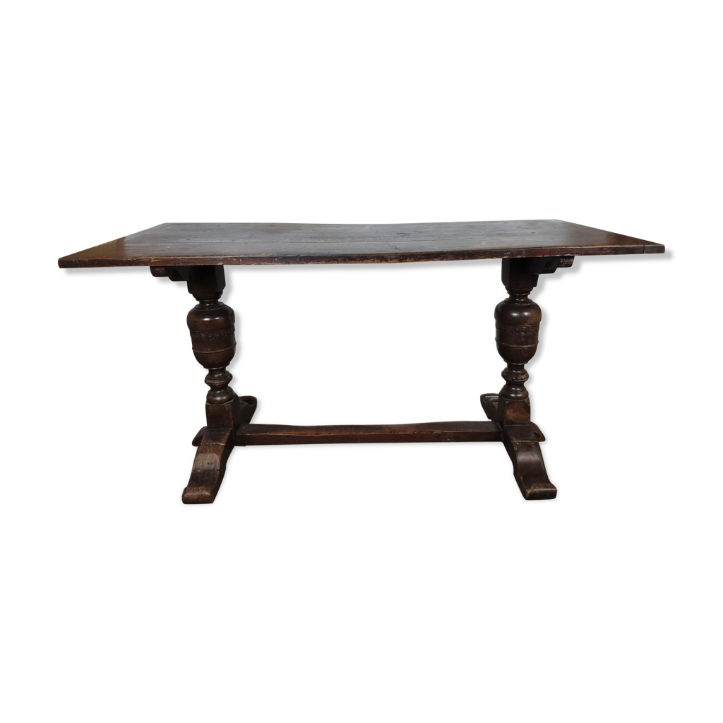 Table ancienne chêne massif rustique | Selency