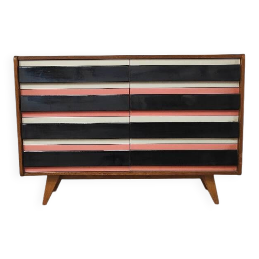 Commode U 453 rose par Jiri Jiroutek pour Interier Praha 1961 | Selency