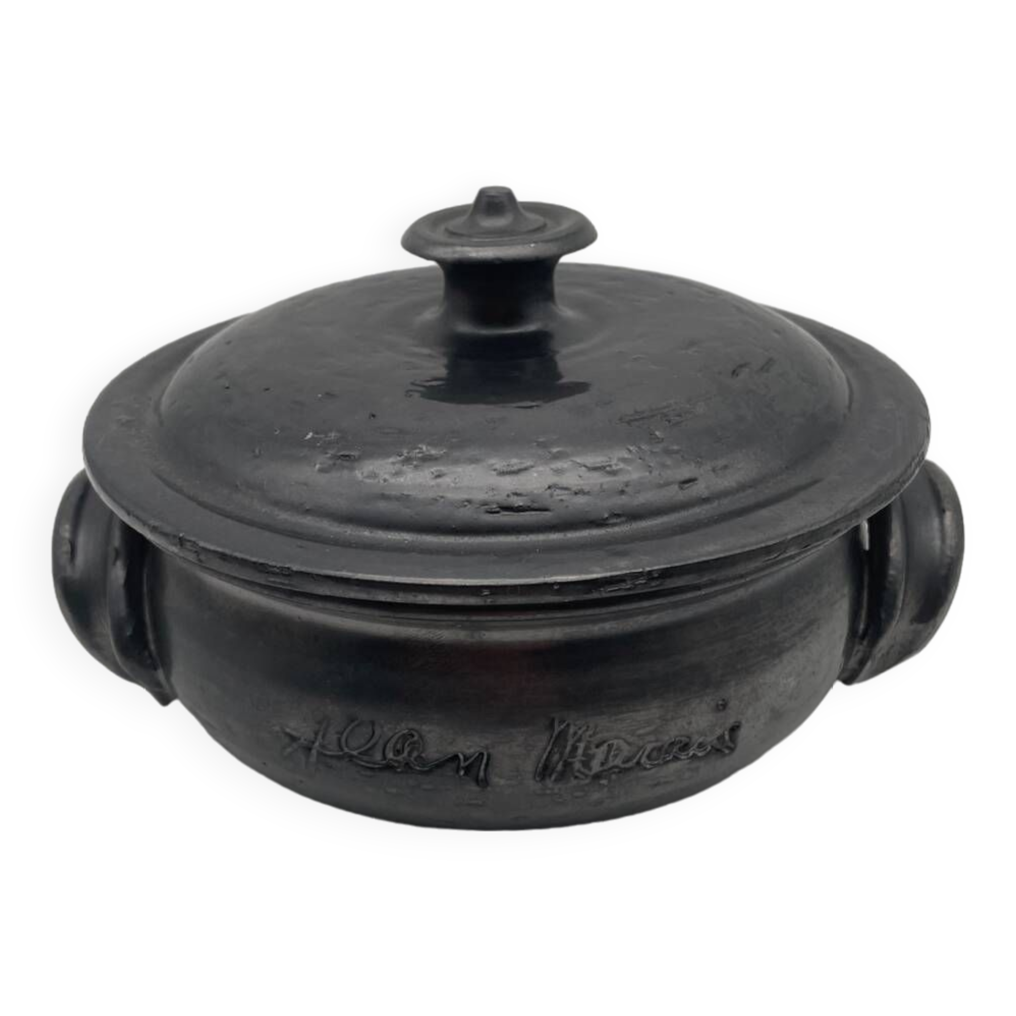 Pot avec couvercle, boîte céramique Jean Marais année 1960-1970 | Selency