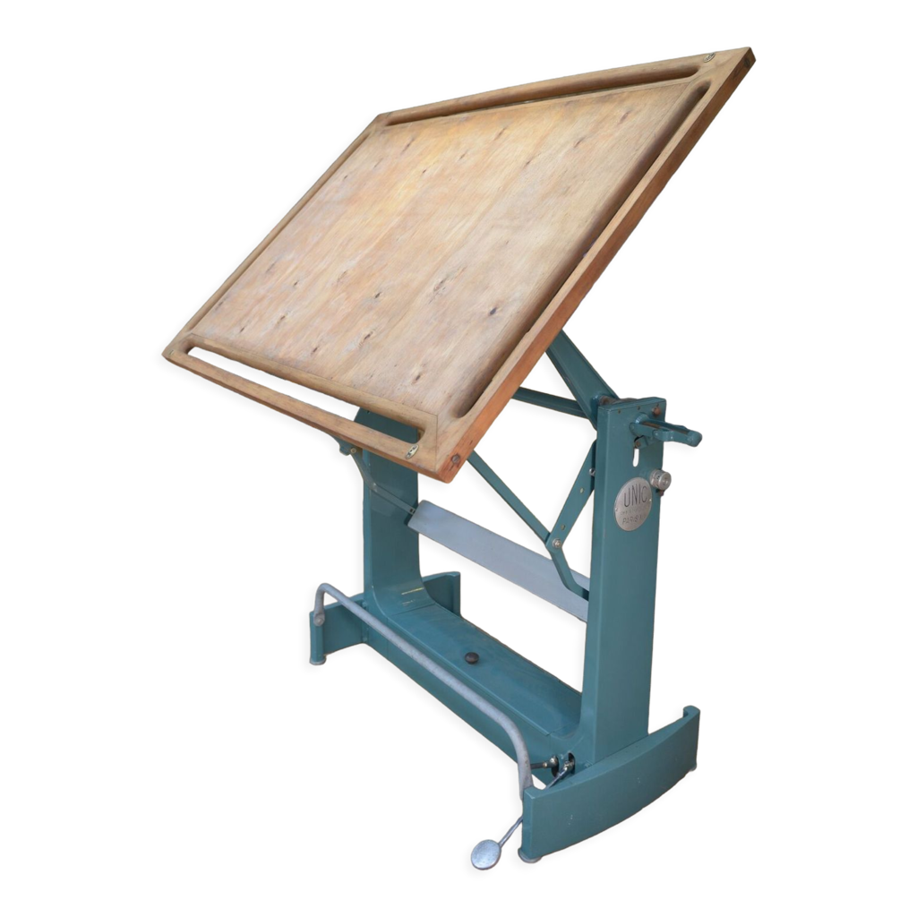 Table d'architecte " unic paris" réglable 1950 | Selency