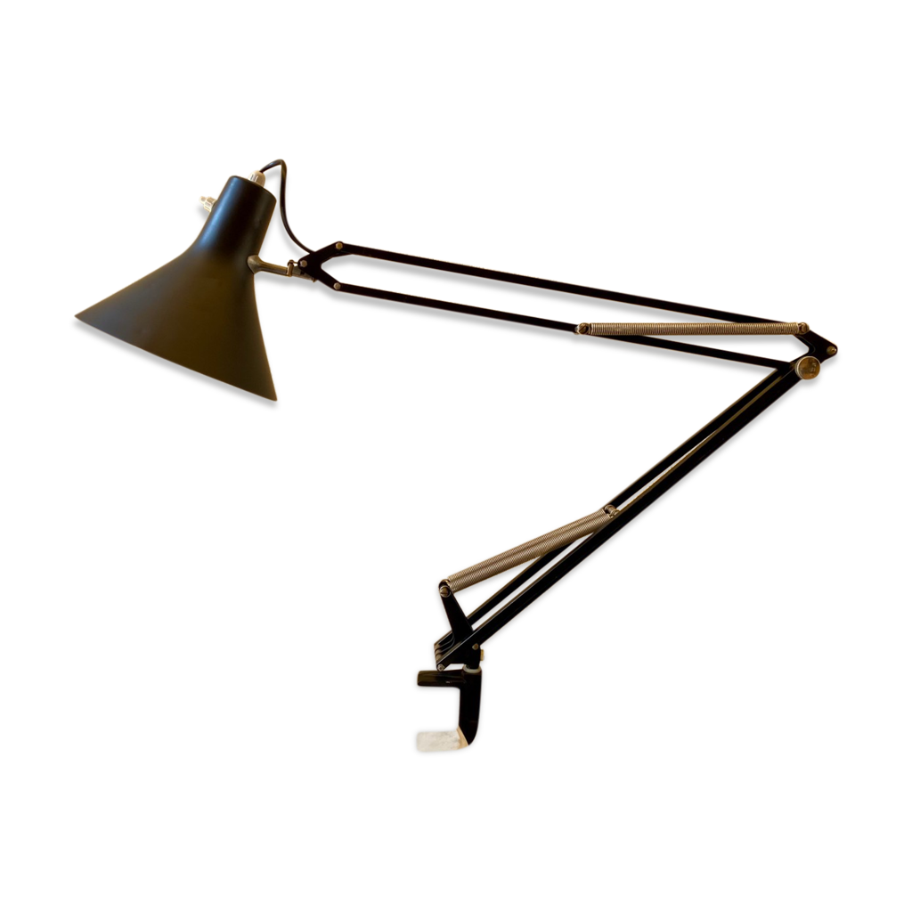 Lampe de bureau architecte Luxo L1 par Jacob Jacobsen années 60 | Selency