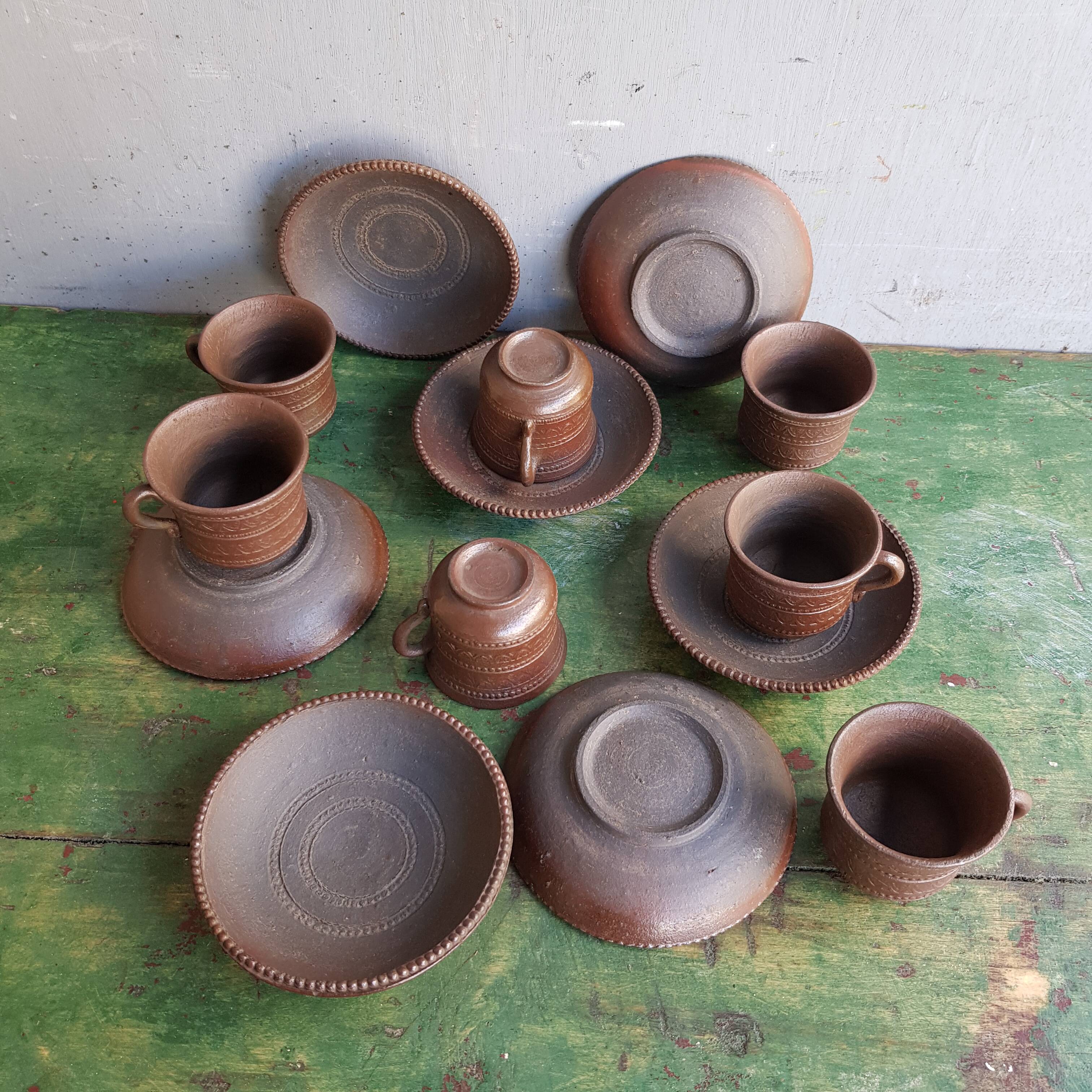 Service à café ancien Poterie Hamel Nehou | Selency