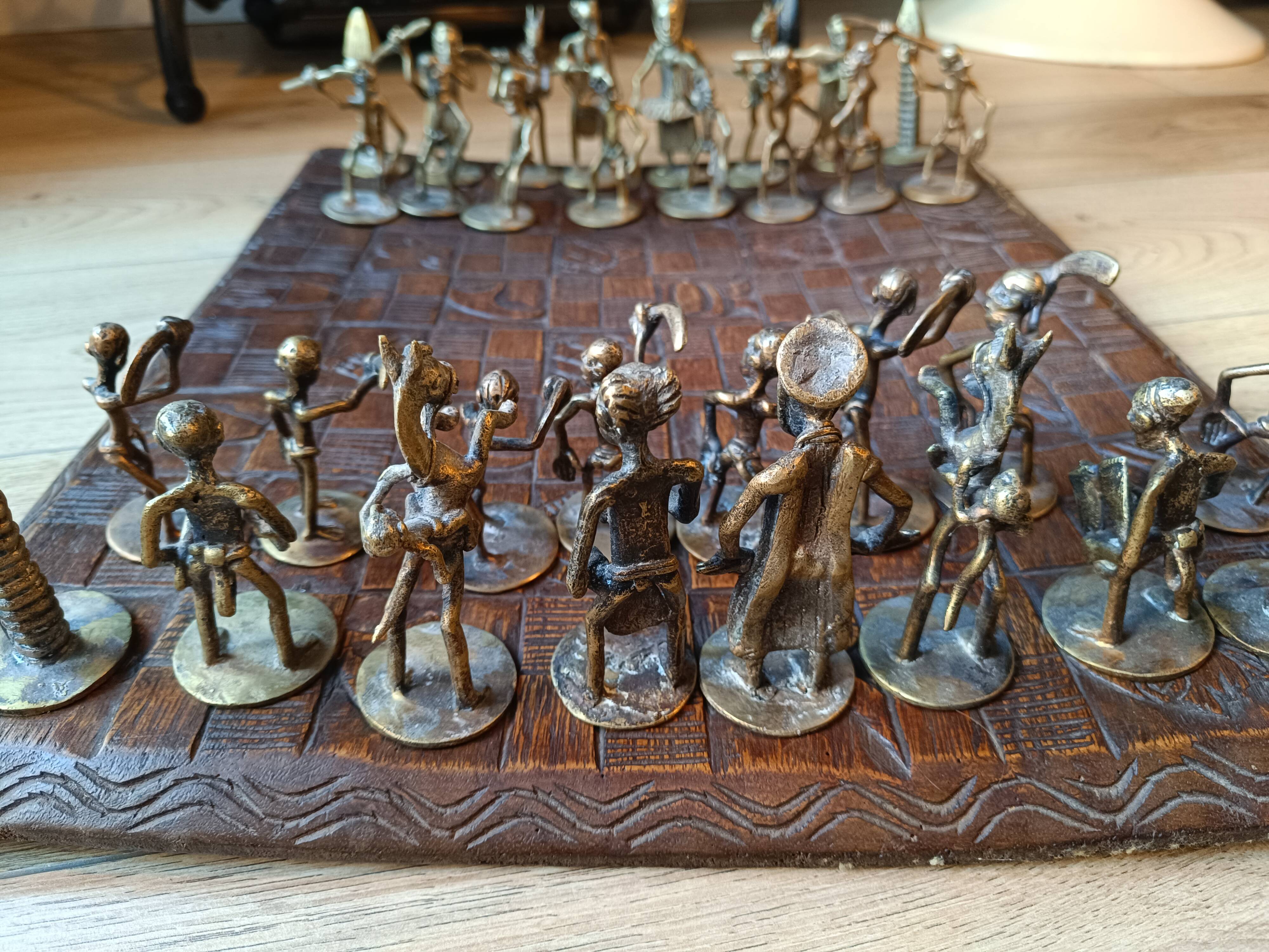 African chess set tribal art | Selency