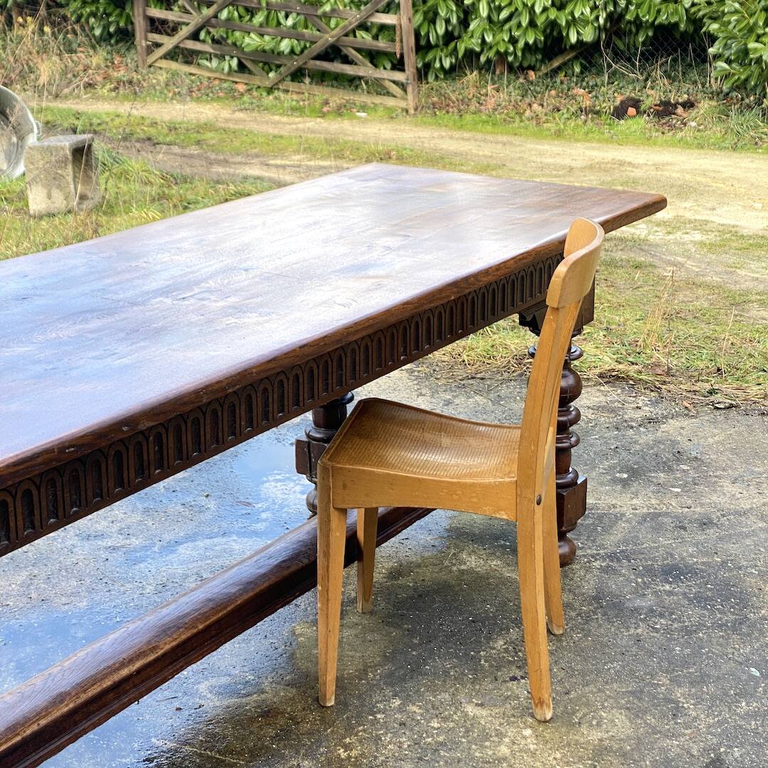 Grande table de refectoire XIXème siècle | Selency
