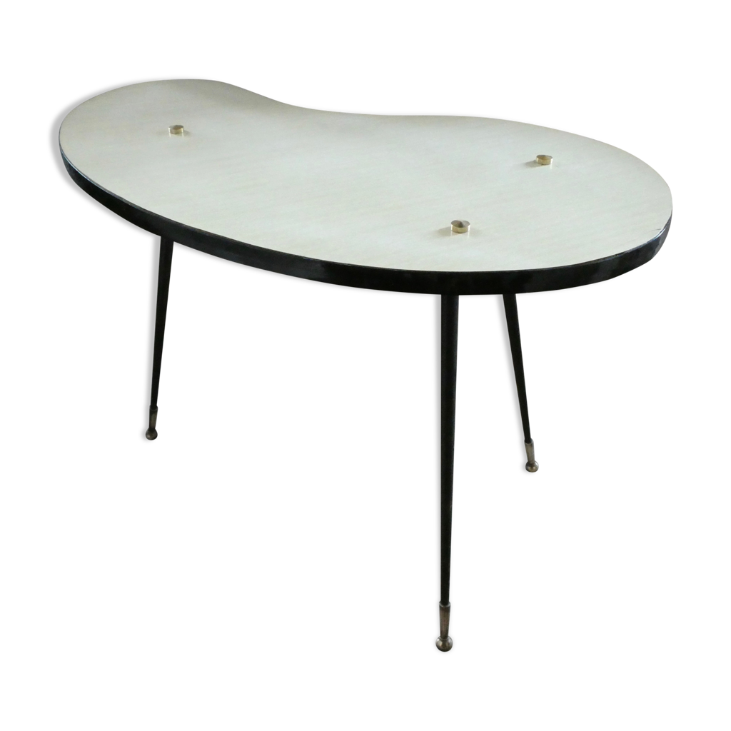 Table basse tripode, forme libre des années 50 | Selency