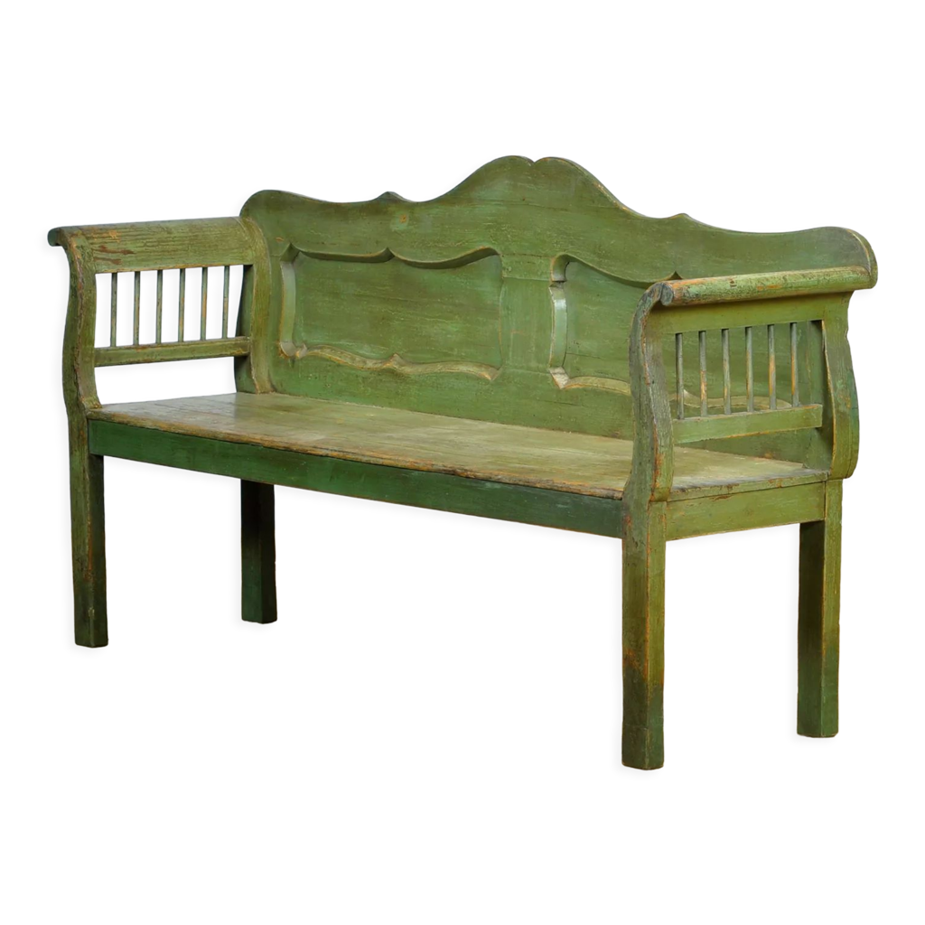 Banc de pin antique, années 1920 | Selency