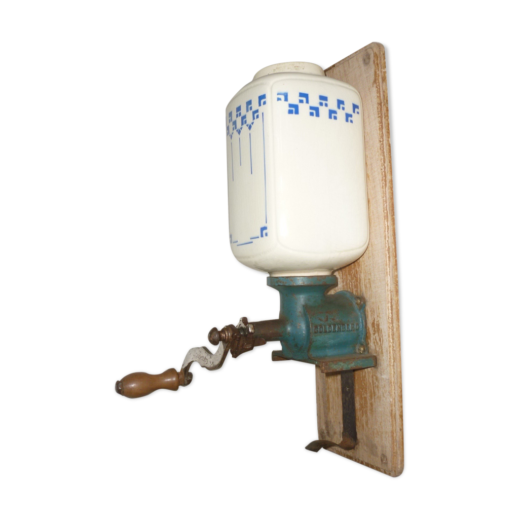 Vintage Goldenberg wall mounted coffee grinder