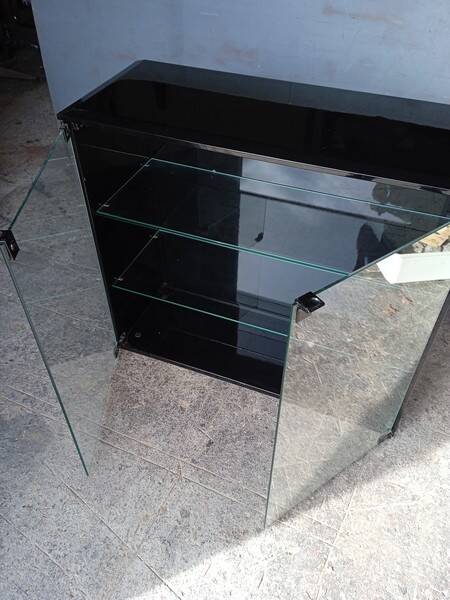 Vitrine buffet Paul Michel Roche bobois 1980s design | Selency