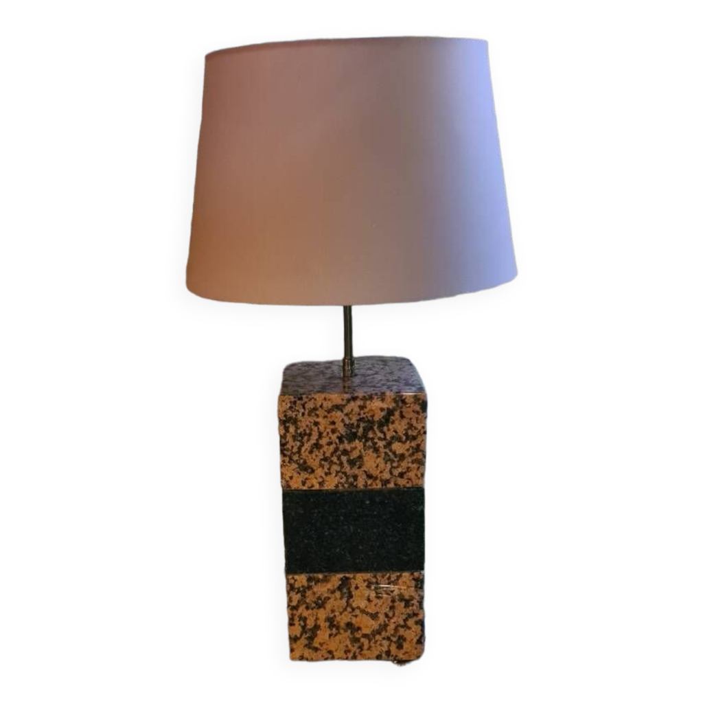 Lampe en granit des années 80 | Selency