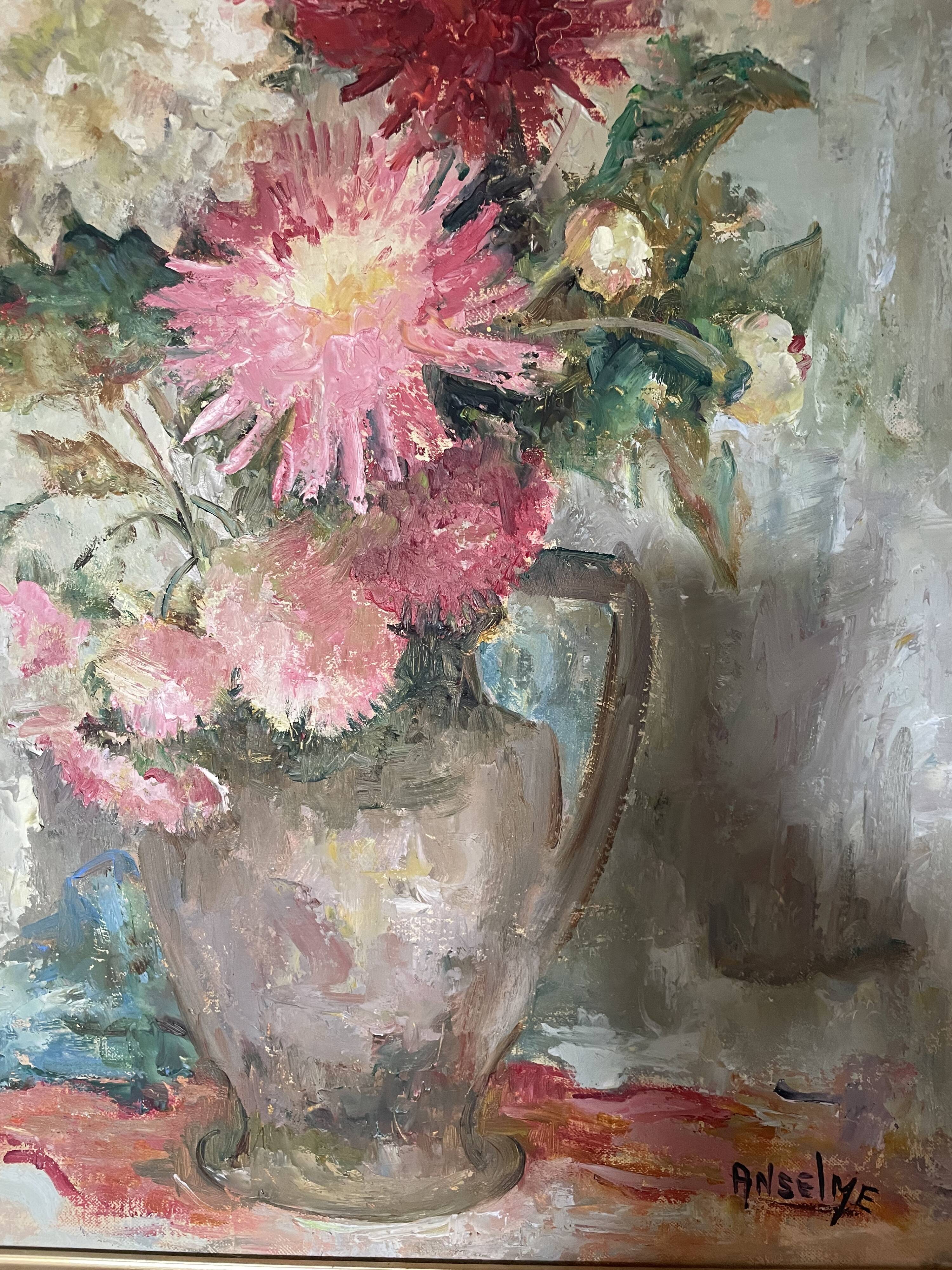 Huile sur toile signée Anselme | Selency