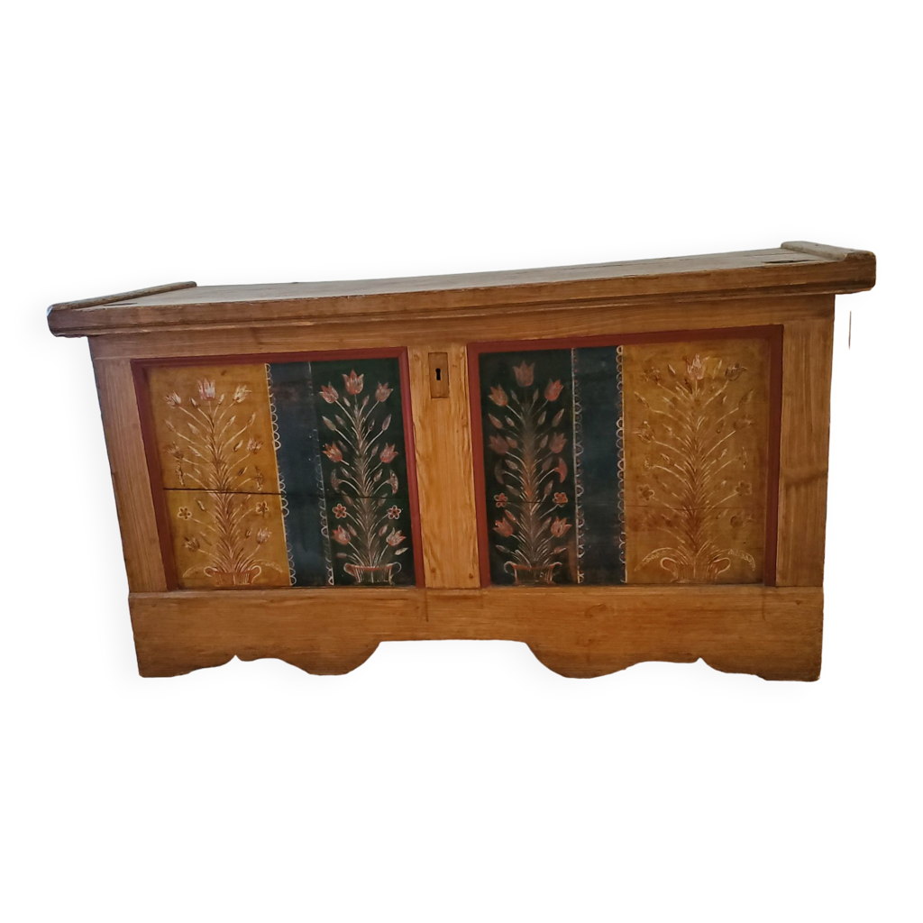 Coffre alsacien de mariage XIXeme | Selency