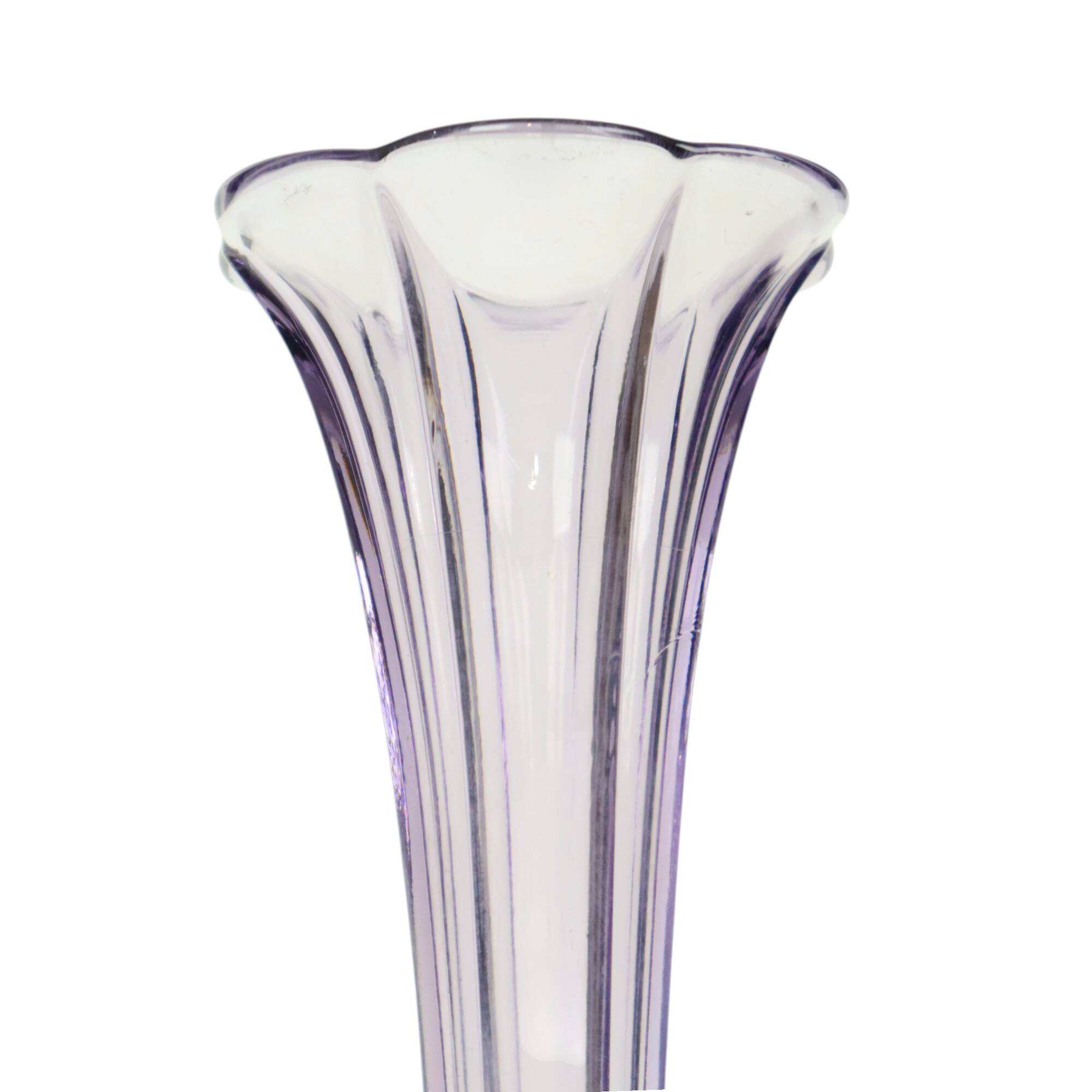Vase Luxval Violet Lilas Américain 1935 Val Saint Lambert Art Déco ...