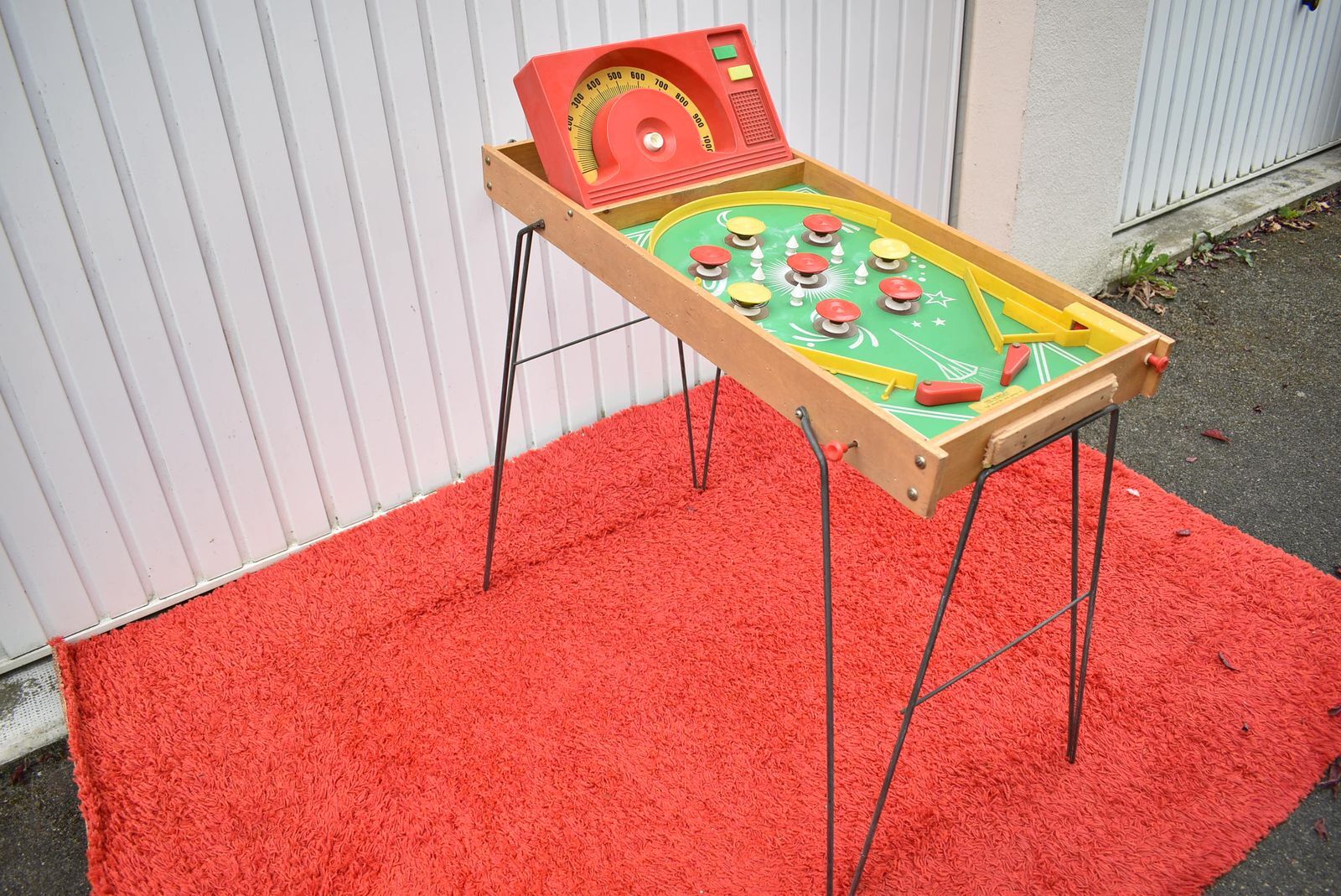 Flipper jouet ancien en bois vintage années début 60 rare | Selency