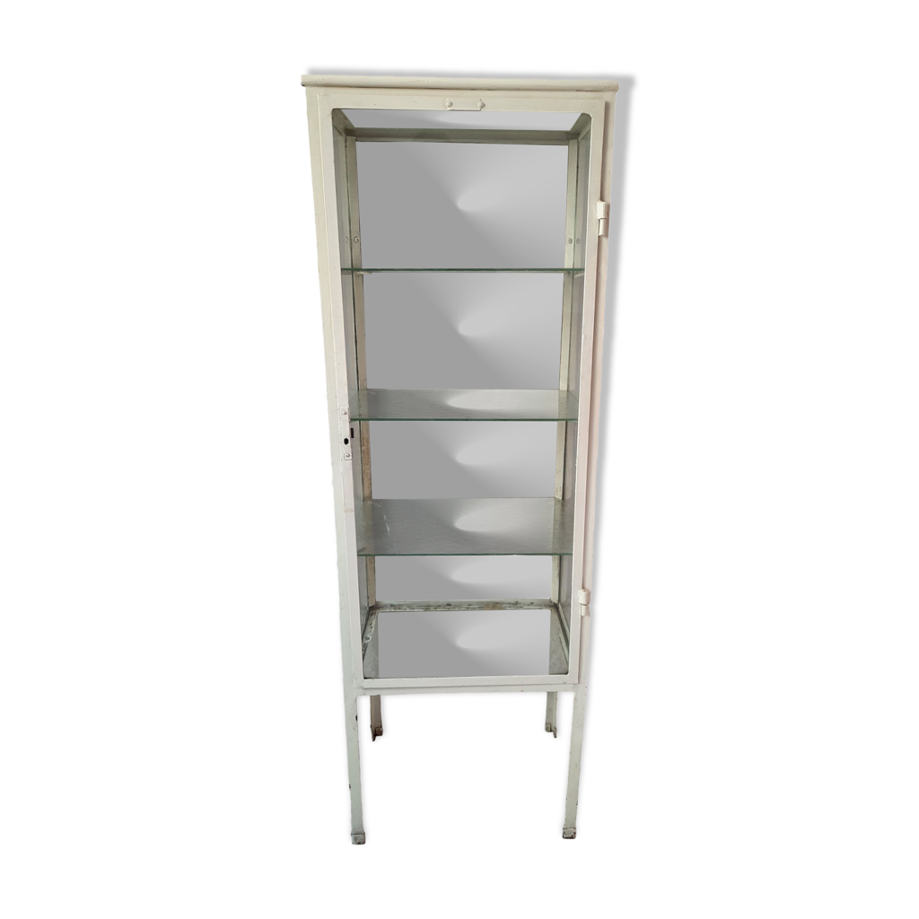Vitrine médicale métallique années 70 | Selency