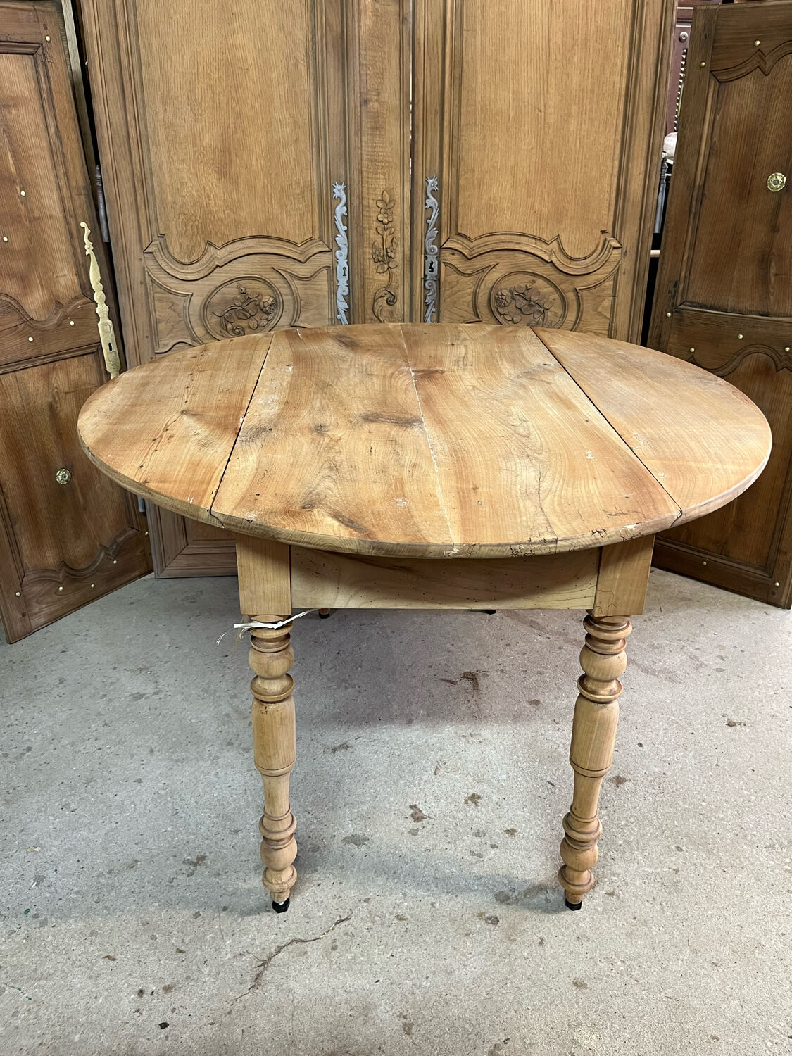 Table ronde rebord rabattable | Selency