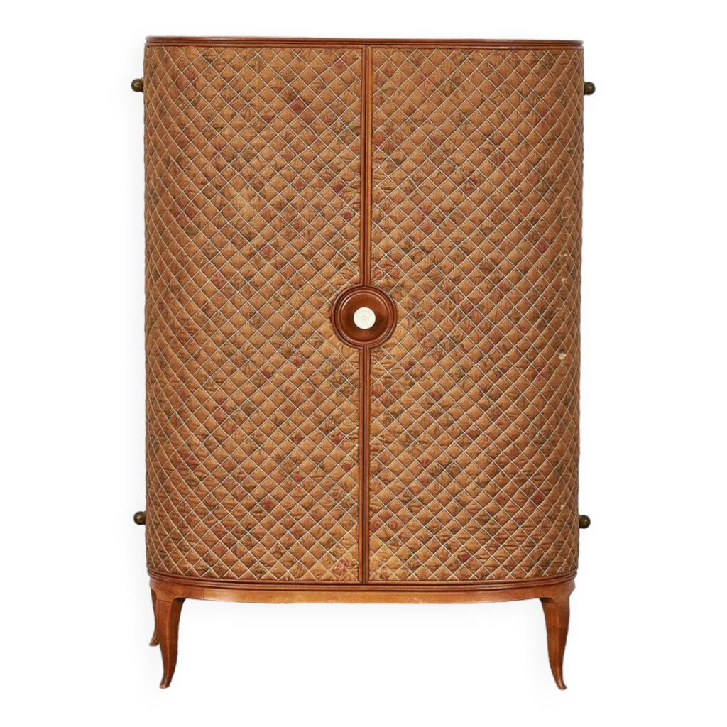 Mid Century Vintage, mini-bar avec revêtement floral, années 1940 | Selency