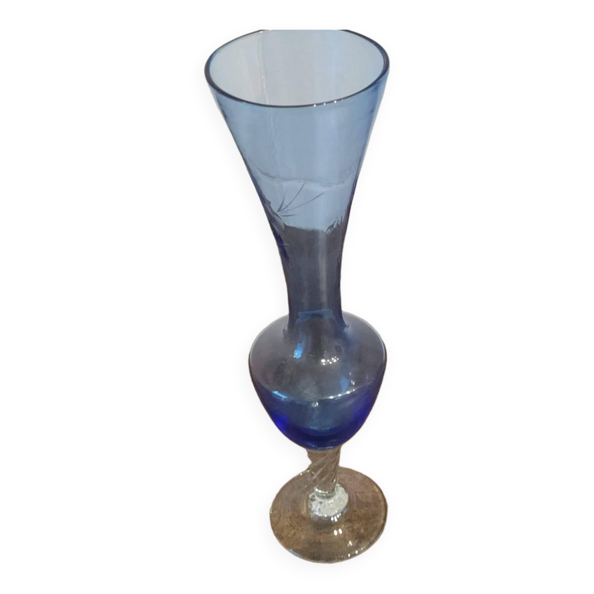 Vase soliflore bleu | Selency