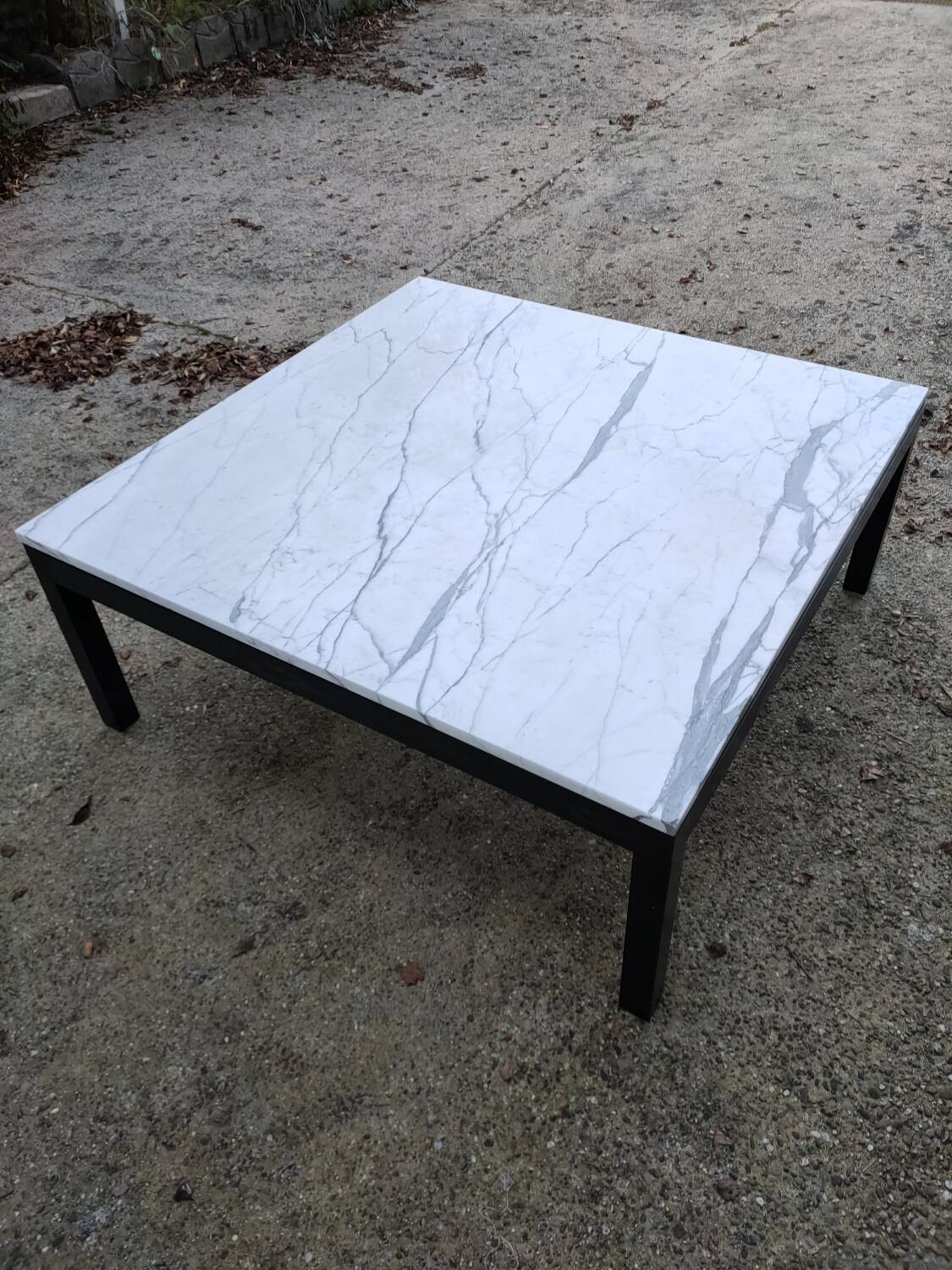 Large Carrara marble coffee table | Selency