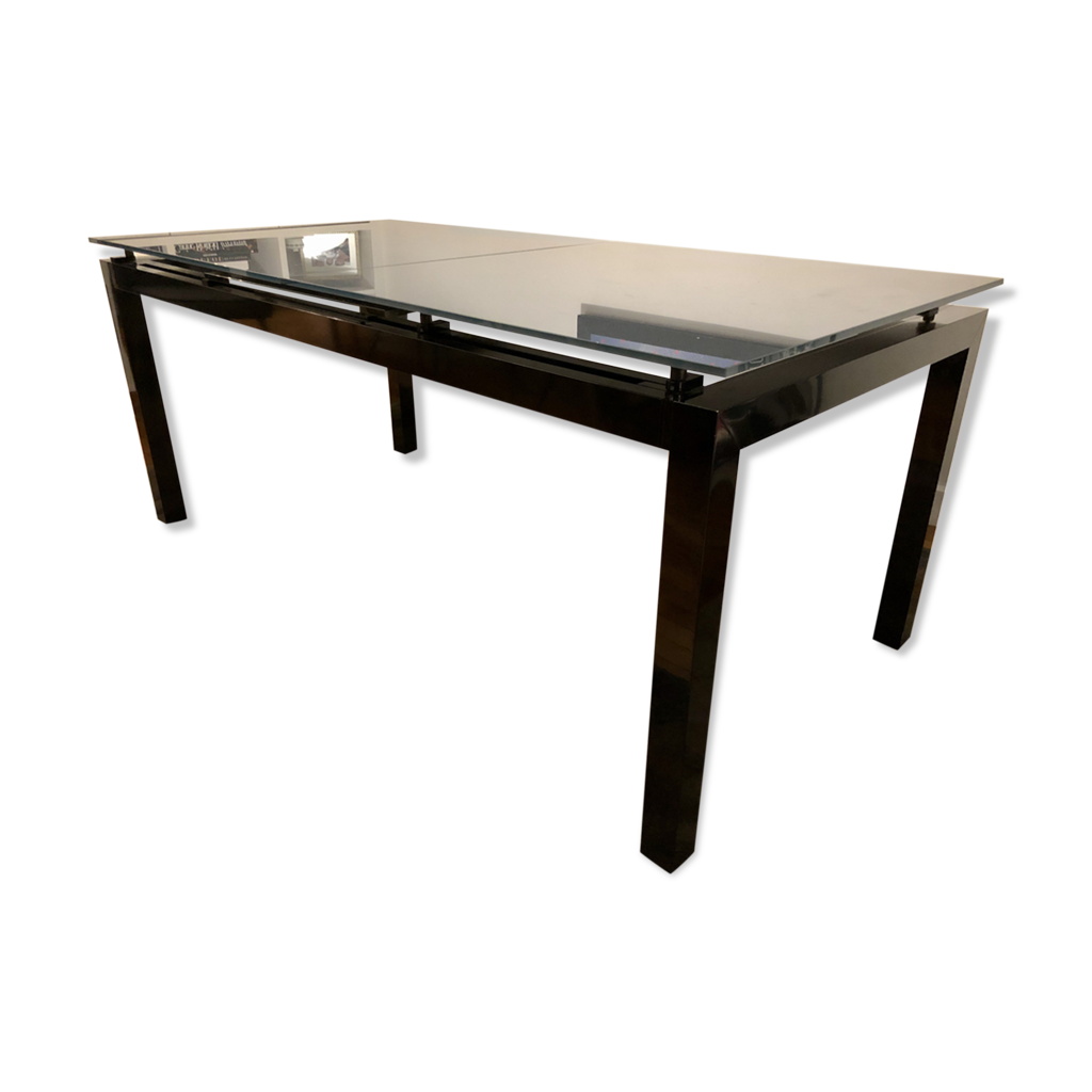 Table Cinna First Glass avec rallonge intégrée | Selency