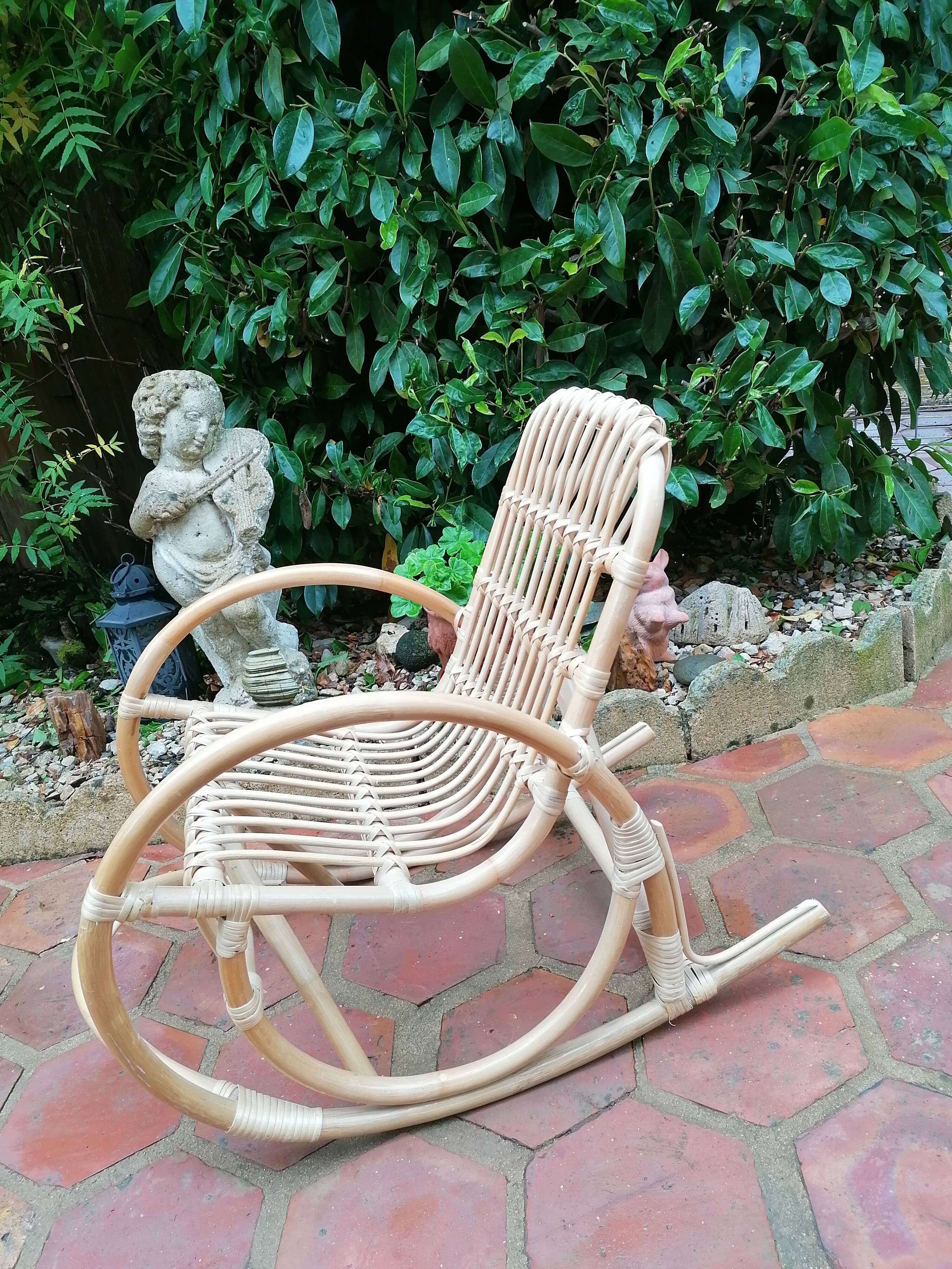 Rocking-chair enfant rotin | Selency