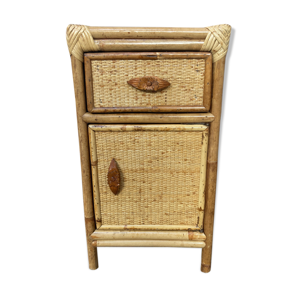 Table de chevet en osier | Selency