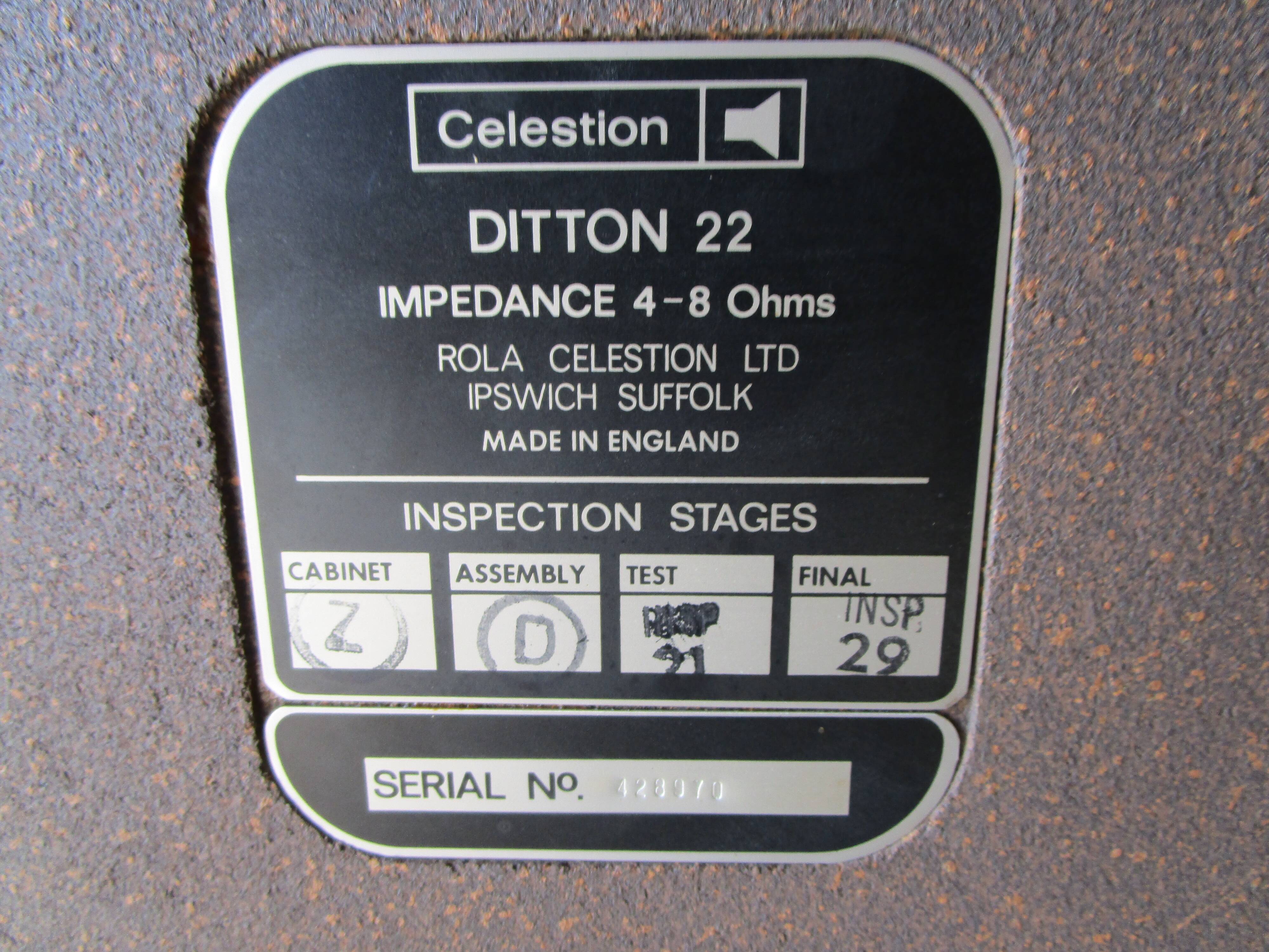 Paire d'enceintes vintage celestion ditton 22 | Selency