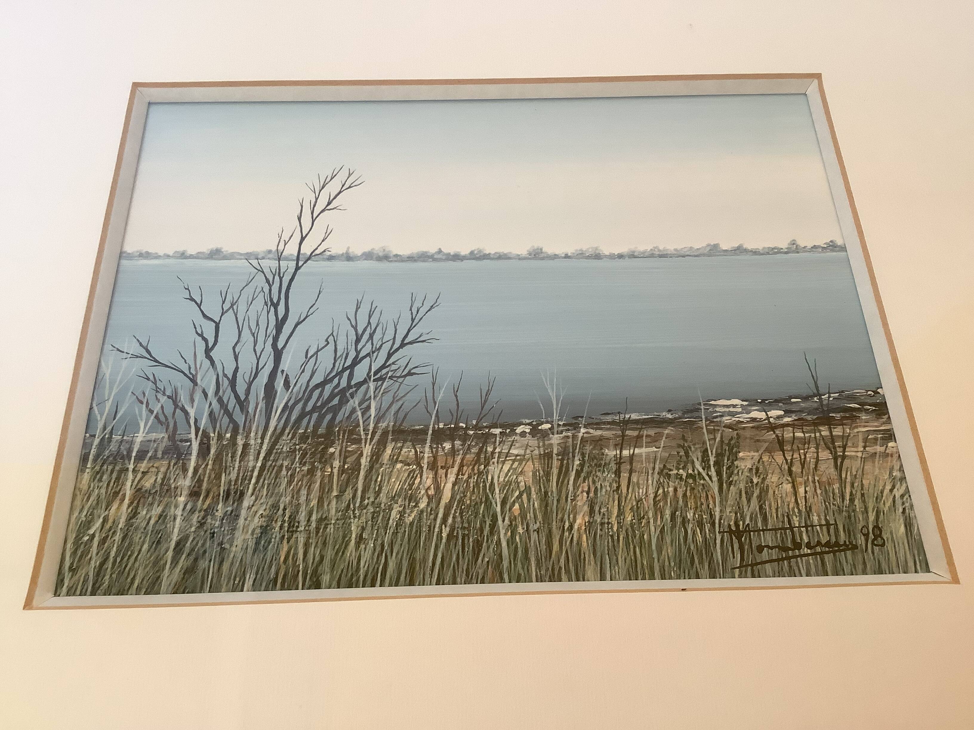 Tableau encadré la Camargue signé Michel Tombereau | Selency