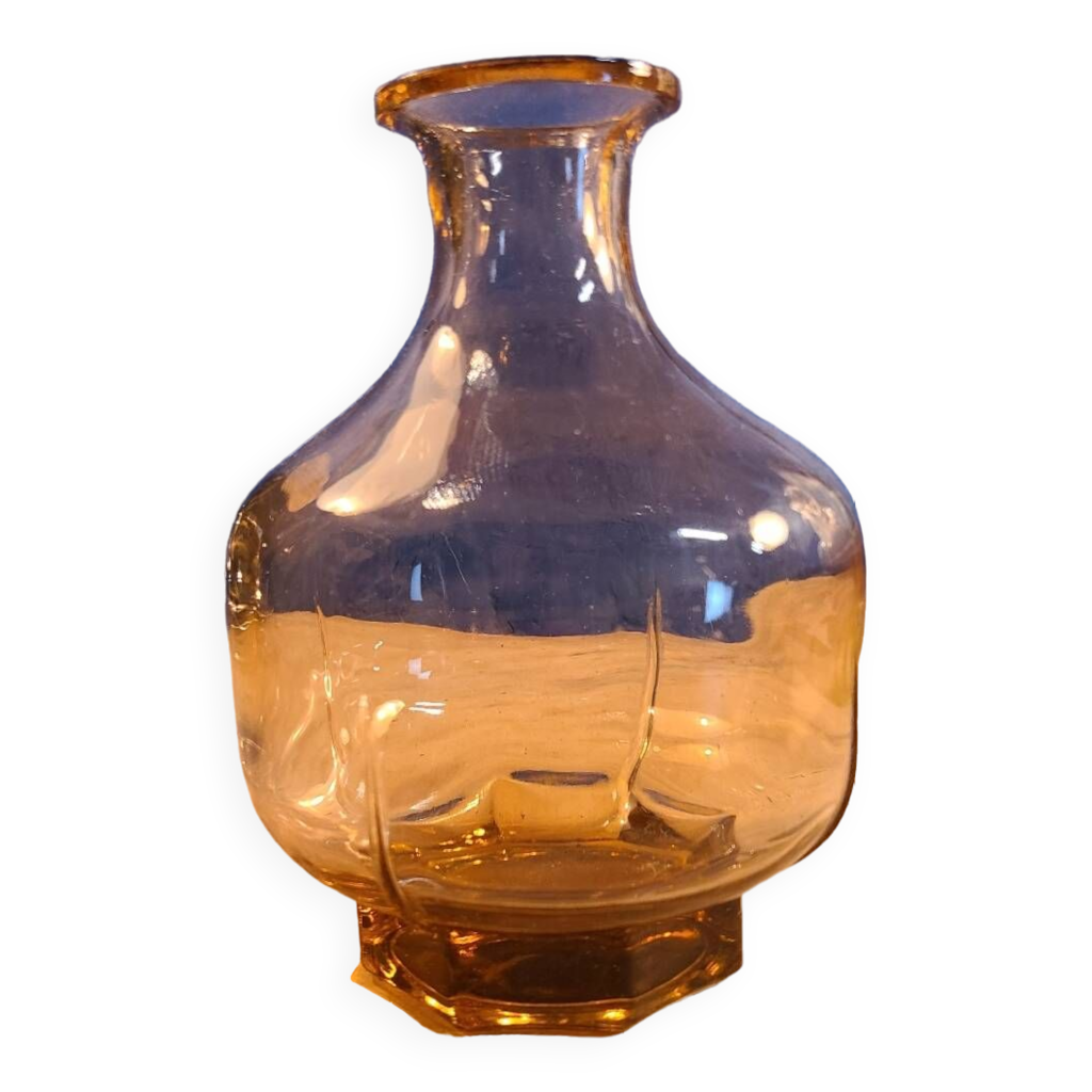 Vase Ancien En Verre Color
