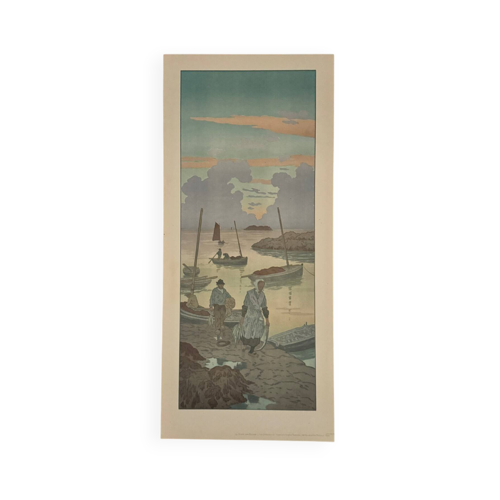Lithographie par Henri Rivière La Féérie des Heures - Le Crépuscule ...