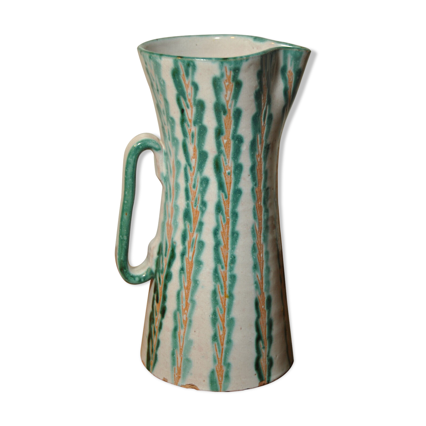 Vase pichet faïence céramique Charles Voltz Vallauris sud France | Selency