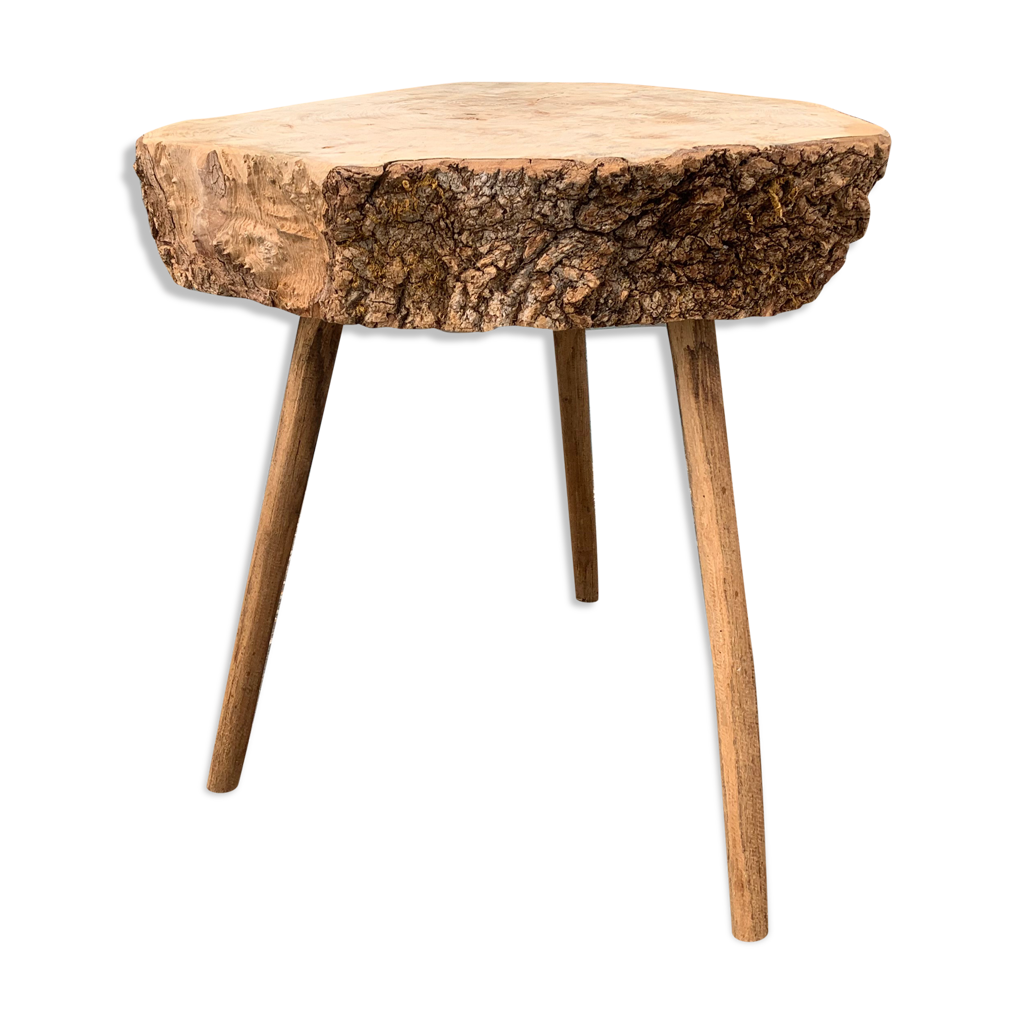Table tripode en chêne liège | Selency