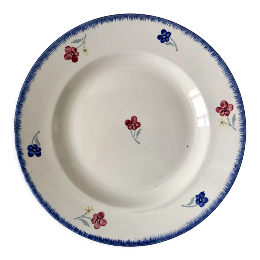 Plat rond digoin sarreguemines modèle mary-lou années 30 | Selency