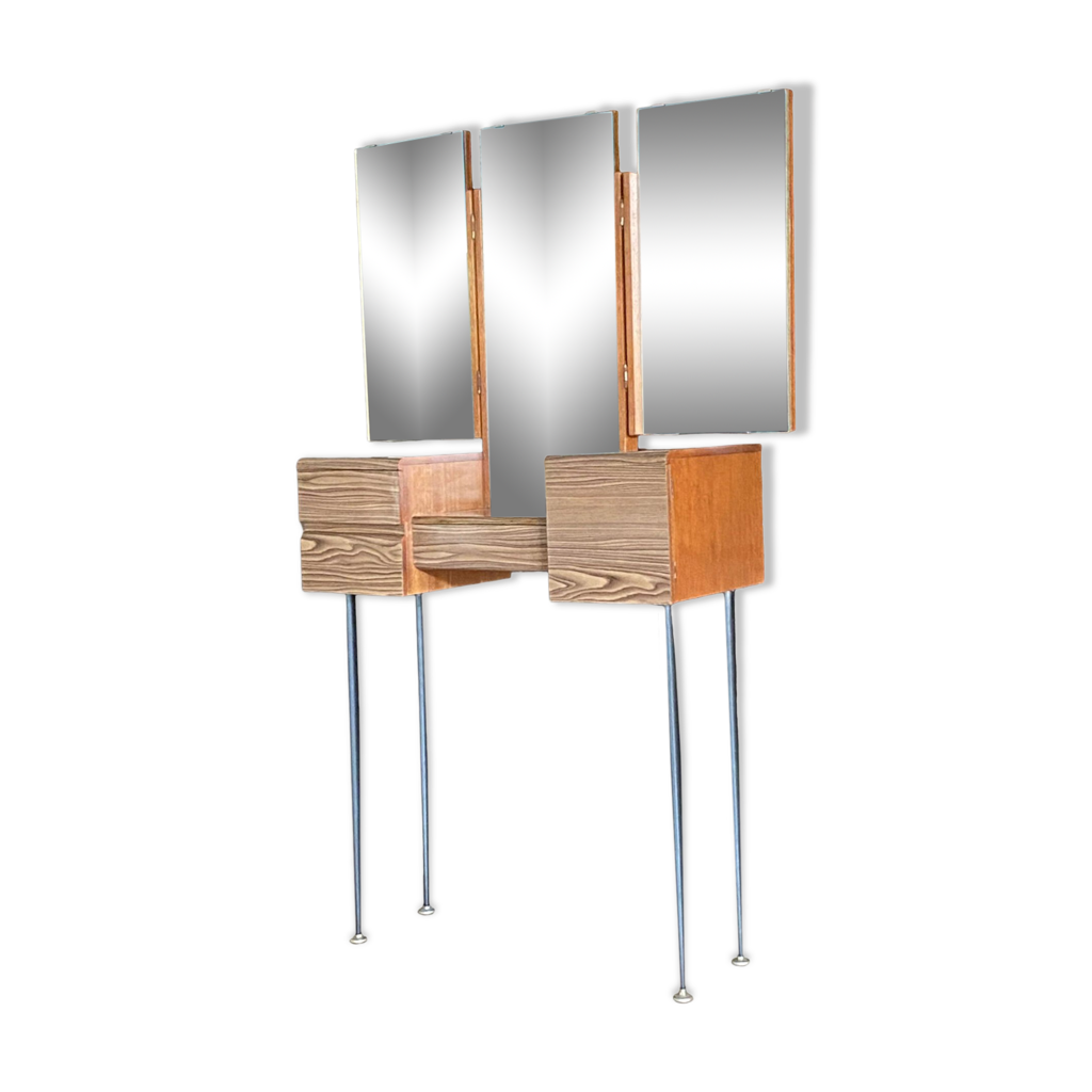 Coiffeuse années 60 vintage en formica | Selency