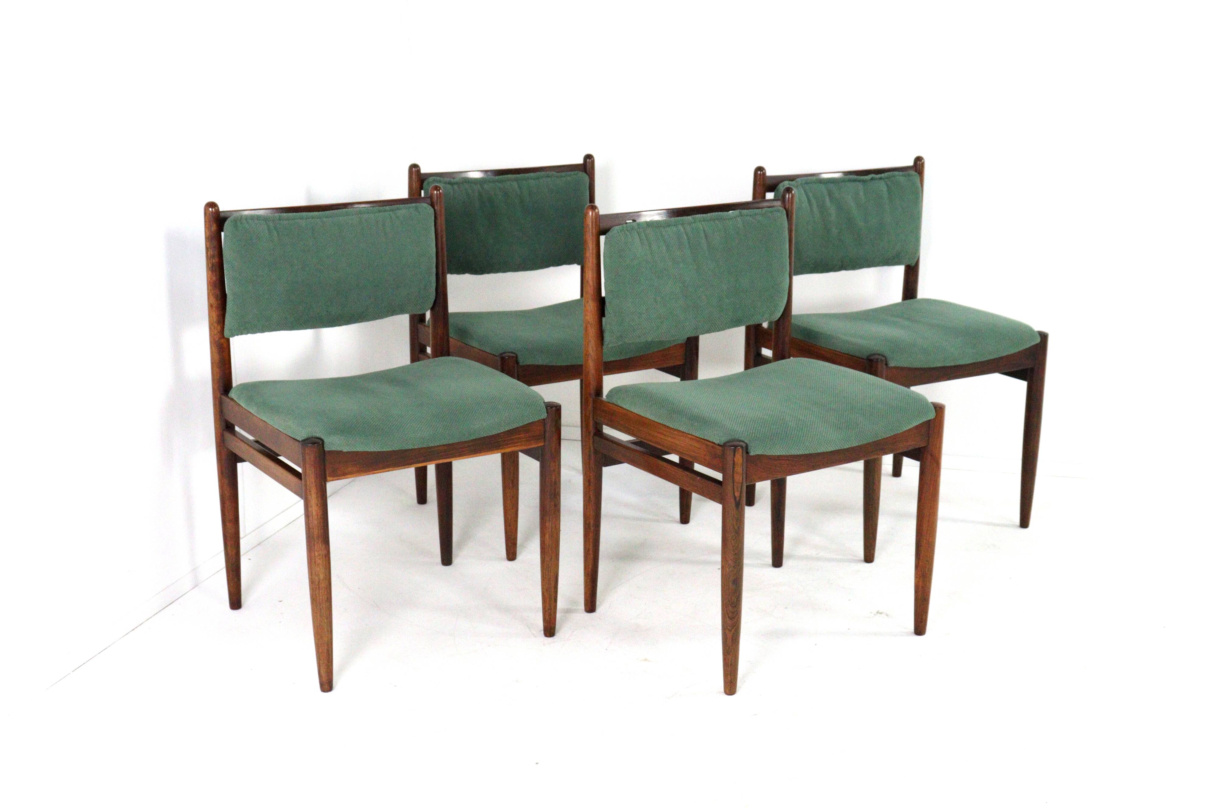 Ensemble de 4 chaises en palissandre 'Quern' - style moderne du milieu ...