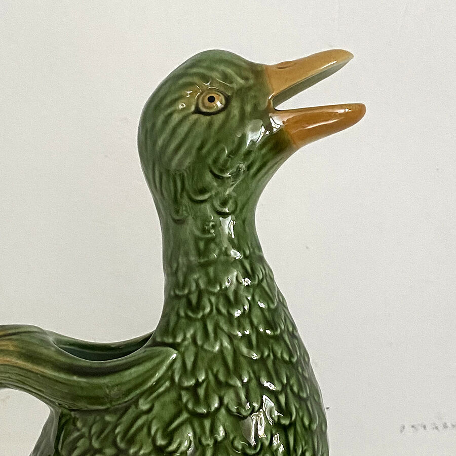 Pichet en barbotine de Saint Clément modèle Canard | Selency