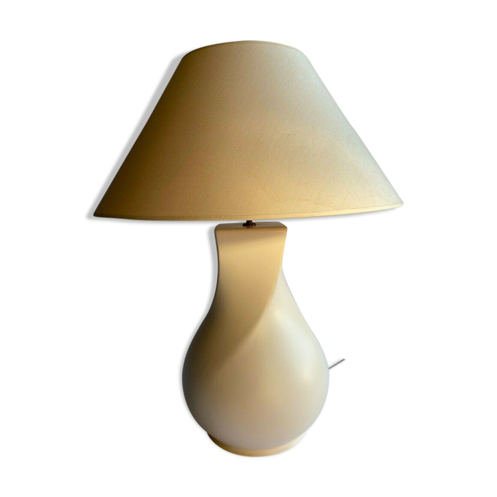 Lampe kostka en céramique vintage 1970 | Selency