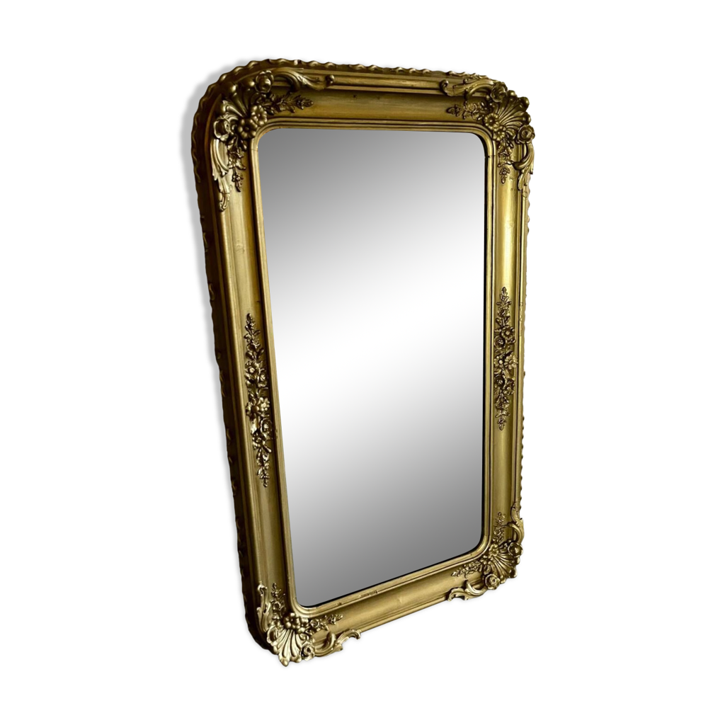 Grand miroir doré | Selency