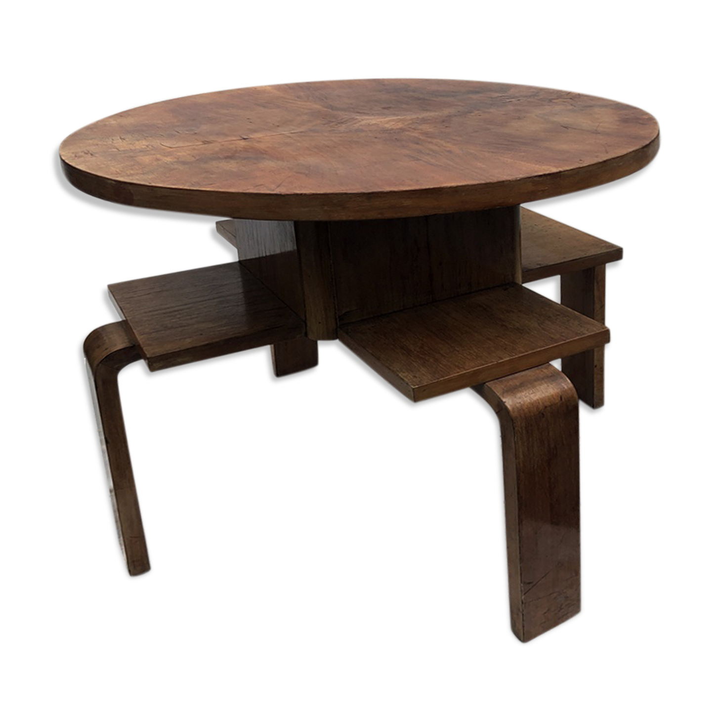 Table de salon ronde art déco | Selency