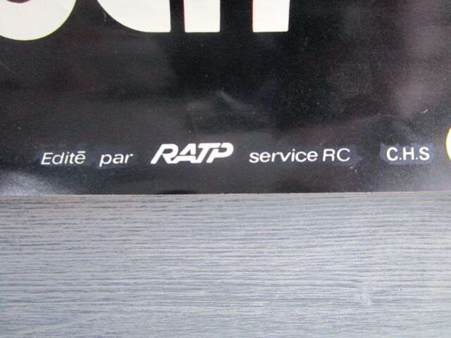 Affiche ratp ancienne Delourme-contre le tabagisme-60x40, 1975 | Selency