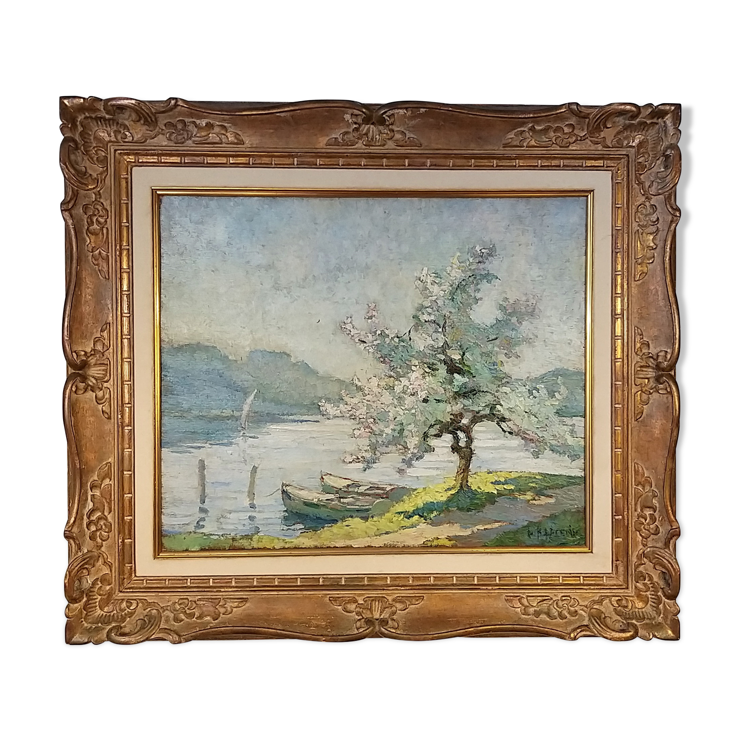 Tableau de L.R. Lacroix (1891-1977) école française huile sur bois ...