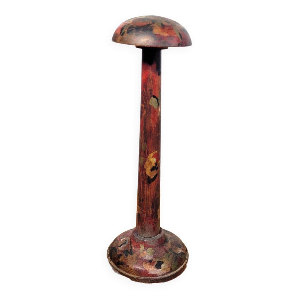Porte chapeau ancien en bois peint | Selency