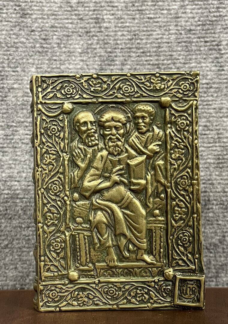 Max le verrier (1891-1973) : coffret en bronze simulant un livre circa ...