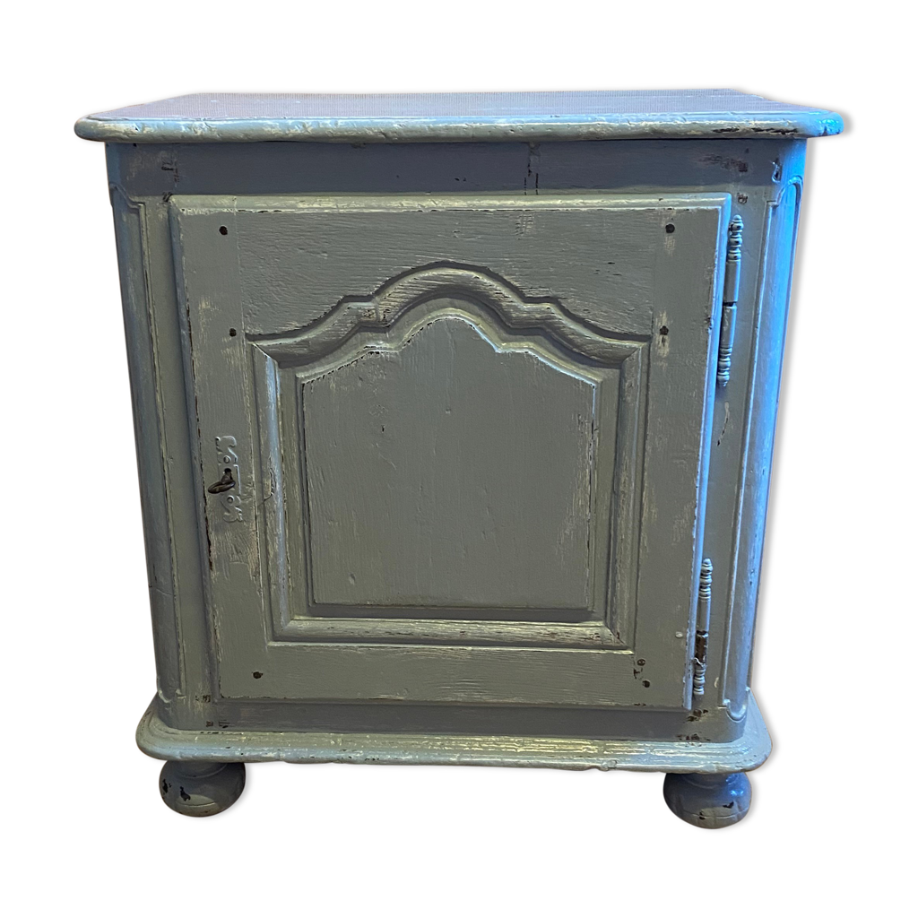 Confiturier Louis XIV en chêne patiné gris clair | Selency