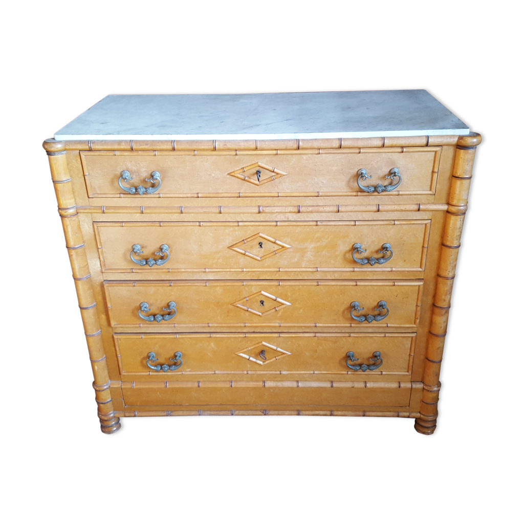 Commode bambou d'époque XIXème Napoléon III | Selency
