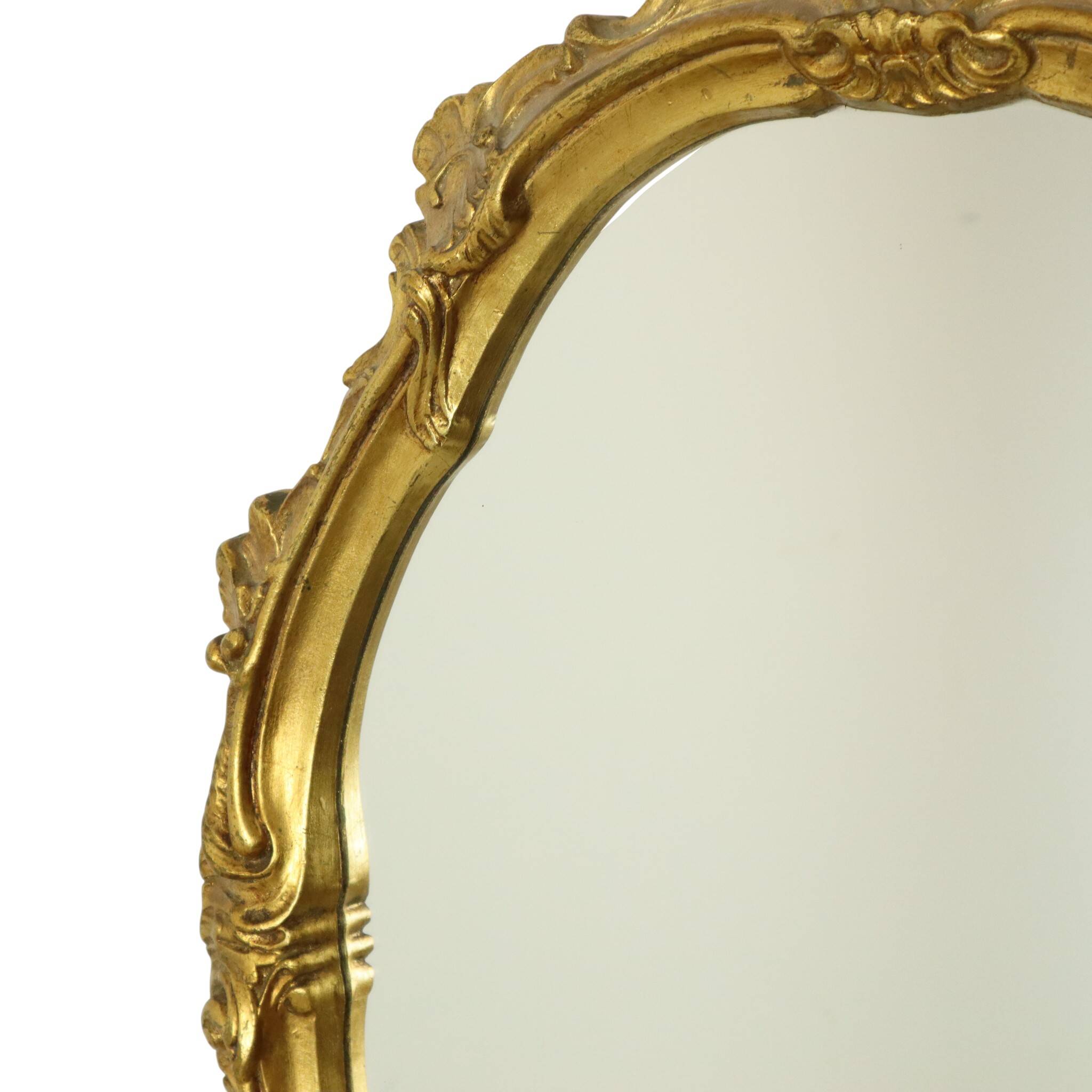 Miroir en or classique français style baroque acanthe 76 cm | Selency