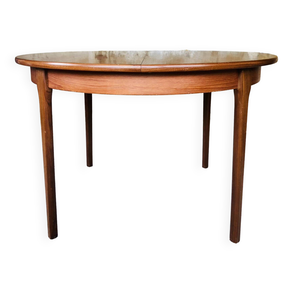 Table a manger extensible avec allonges papillon en teck, circa 60‘s | Selency