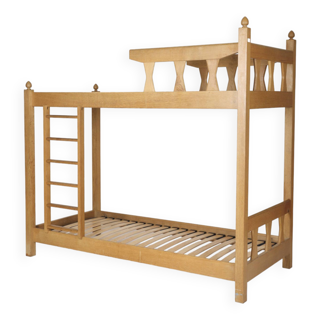 Lit superposé en bois massif Guillerme et Chambron | Selency